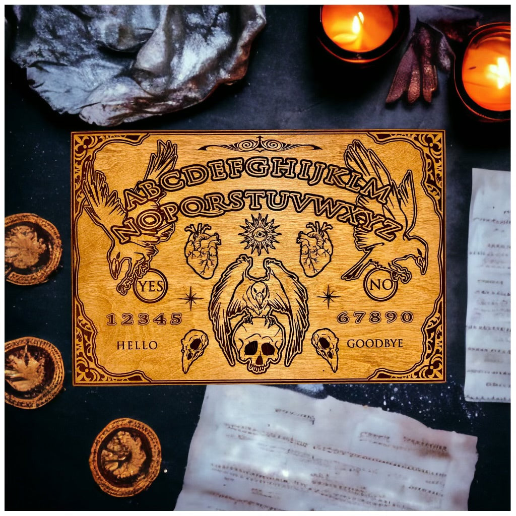 Raven Spirit Board with Planchette – Stolan Acres